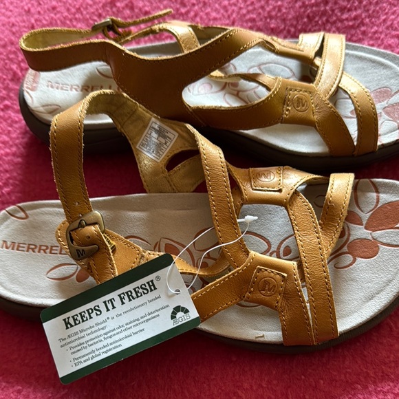 Merrell | Shoes | Merrell Womens Sandals In Mustard Yellow | Poshmark